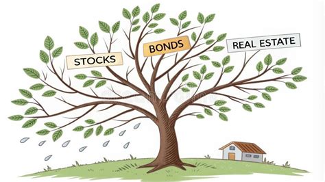 A Tree With Branches Labeled With Different Asset Classes Showing New Growth As Parts Of The