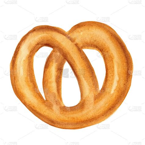 开胃的椒盐脆饼，烤成结状的脆饼。素材 花瓣网