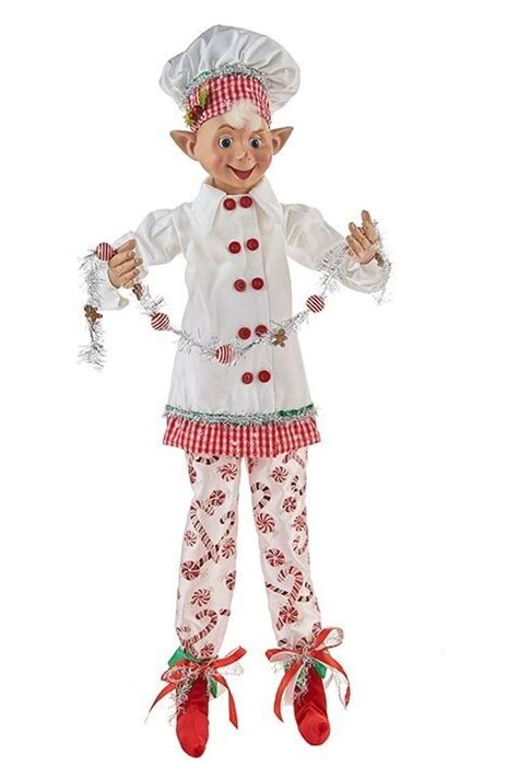 Raz 24 Poseable Elf With Champagne Glass — Holiday Whimsy