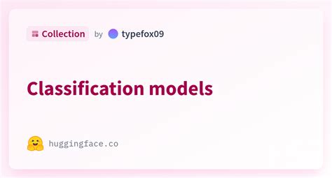 Classification Models A Typefox09 Collection