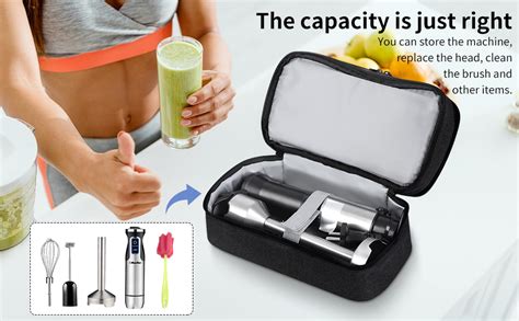 Lotcain Storage Bag For Hand Blendercarrying Case For