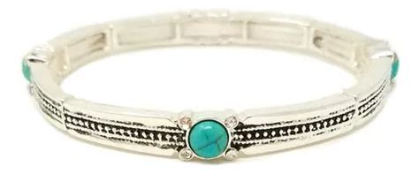 Baracelet Elástico Con Textura De Emulily Design Con Turques Envío Gratis