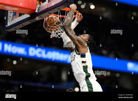 Milwaukee Bucks Guard Kevin Porter Jr Dunks During The Second Half Of