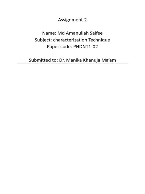 Tem Assignment Pdf Transmission Electron Microscopy Electron