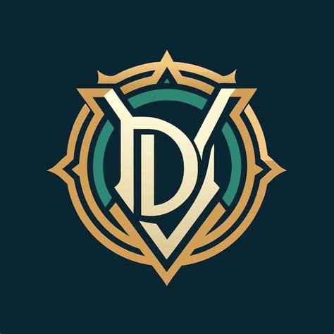 Dv Letter Logo Creative Design Premium Ai Generated Vector