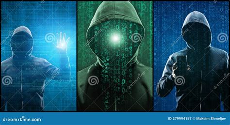 Wanted Hacker Is Coding Virus Ransomware Using Abstract Binary Code Concept Of Cyberattack
