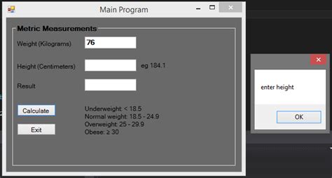 C Bmi Calculator