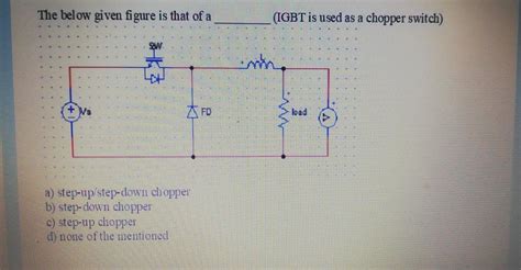 Solved The Below Given Figure Is That Of A Igbt Is Used As