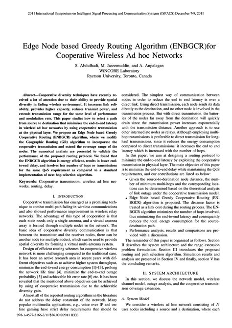 pdf edge node based greedy routing algorithm enbgcr for cooperative
