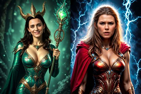 Genderbent Loki And Thor By Mollypeachtg On Deviantart