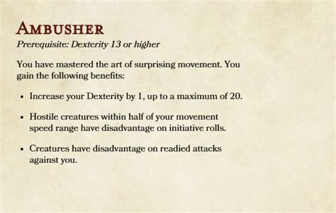 Ambusher Feat Rdndhomebrew