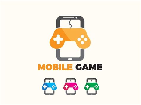 Premium Vector Mobile Game With Console Play Gaming Logo Design