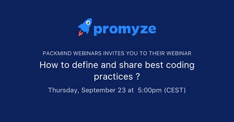 How To Define And Share Best Coding Practices Packmind Webinars
