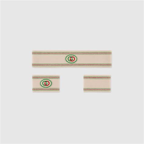 Interlocking G Headband And Wrist Cuffs Gucci Womens Accessories