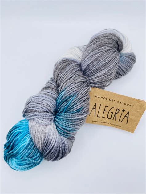 Manos Del Uruguay Alegria Wool Hand Dyed Superwash Merino Wool Blend