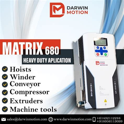 Darwin Motion Vfd Variable Frequency Drive Servo Drive Matrix 680 For