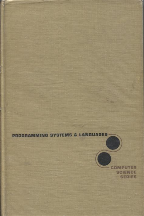 Programming Systems And Languages Book Computing History