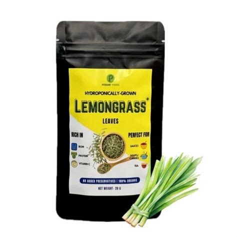 Green Hydroponic Lemongrass Flakes Packaging Type Resealable Pouch At