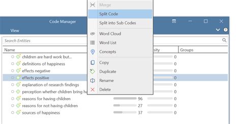 Splitting Codes Atlas Ti 24 Windows Quick Tour