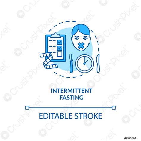 Intermittent Fasting Concept Icon Stock Vector 2573804 Crushpixel