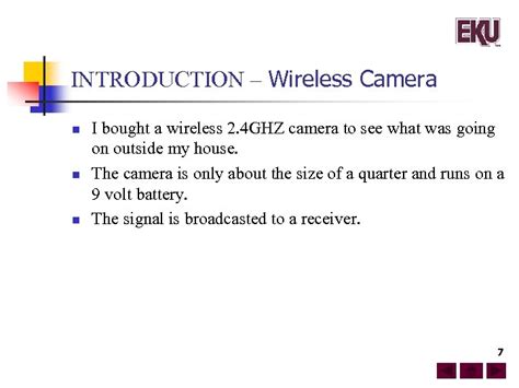 Microcontroller Based Wireless Camera Security System John Saylor