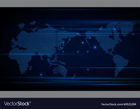 Abstract A Scanning Stream Of Binary Code Numbers Vector Image