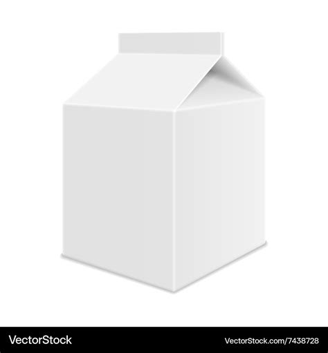 Milk Carton Realistic Drawing
