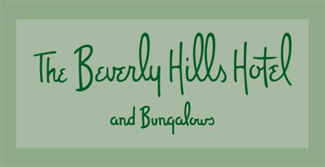 Graphics For The Beverly Hills Hotel Behance