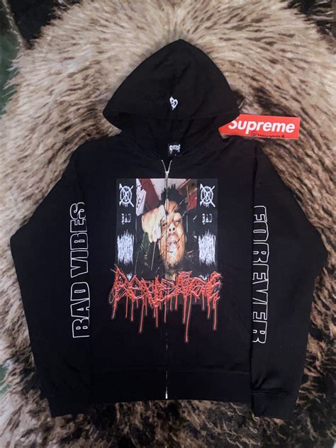 Revenge Revenge X Xxxtentacion Shattered” Zip Up Hoodie Grailed