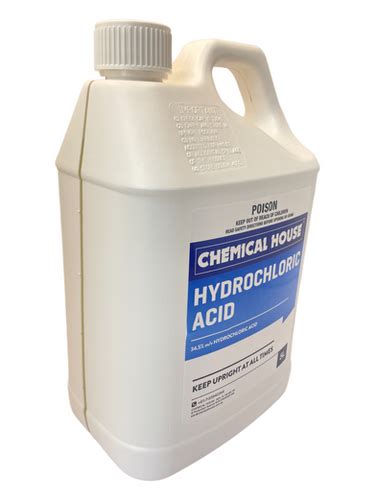 Swimming Pool Acid Hydrochloric 345 Mv 5 Litre Pickup Only