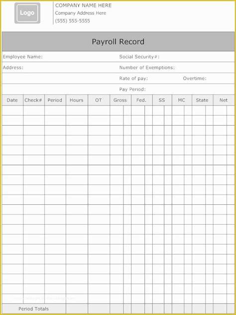 Free Virtual Assistant Forms And Templates Of Payroll Form Templates