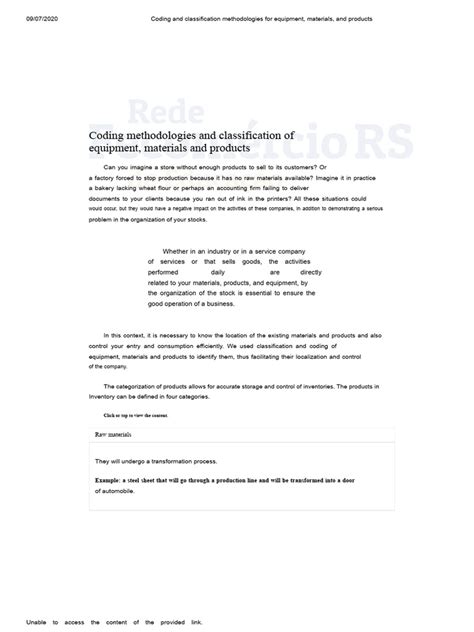 5 Methodologies For Coding And Classifying Equipment Materials And