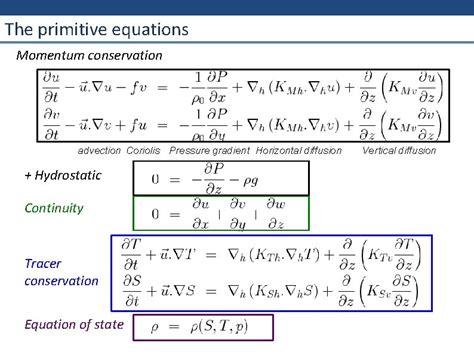 Introduction To Ocean Numerical Modeling 1 Equations Of