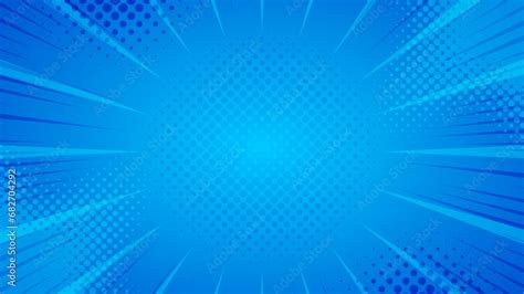 Abstract Blue Comic Background Stock Vector Adobe Stock