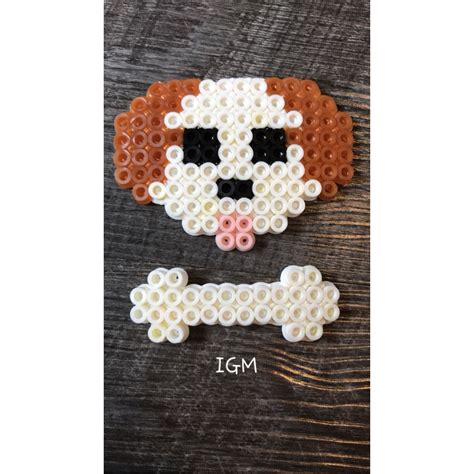 Dog And Bone Hama Bead Craft
