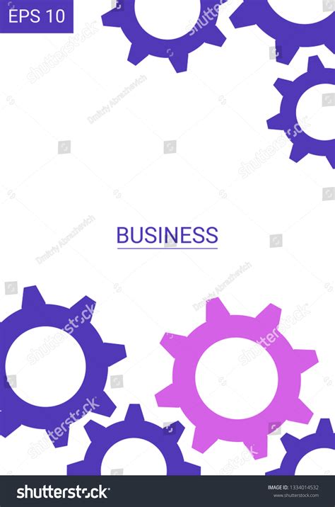 Industrial Engineering Background Vector Minimal Flat Stock Vector