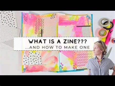 What Is A Zine And How To Make One 8 Page Mixed Media Zine Tutorial