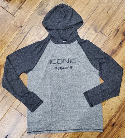 Iconic Triblend Hooded Tee Iconic Apparel