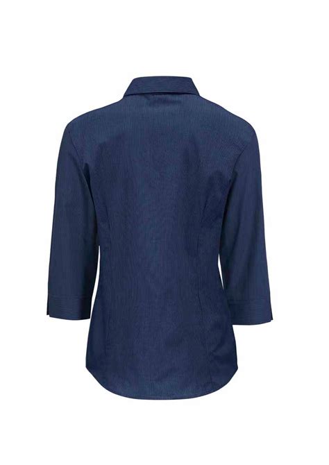 Biz Ladies Micro Check 34 Sleeve Shirt Lb8200 Canberra Workwear