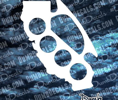 California Brass Knuckles Decal