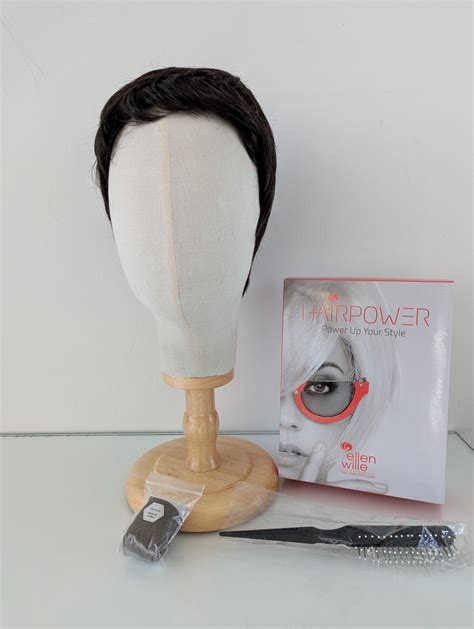 Perruque Courte Brune Ellen Wille Avec Brosse Et Cap Crabette