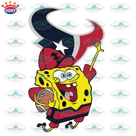 Spongebob Houton Texans Svg Nfl Svg Sport Svg Football Svg