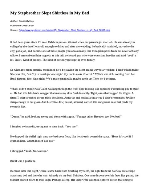 Stepbrothers Night In My Bed Pdf