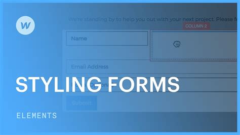styling a web form web design tutorial youtube