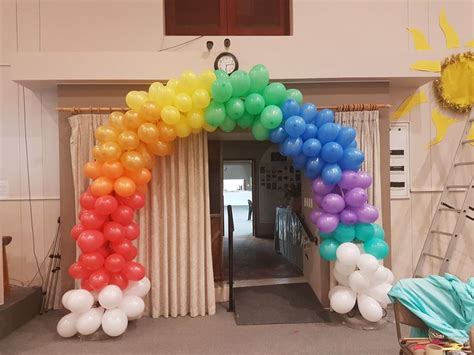 Rainbow Balloon Arch For Vibrant Party Decor