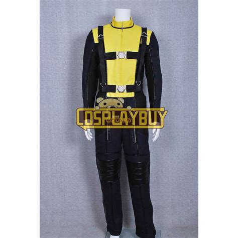 X Men First Class Dark Blue Yellow Uniform Cosplay Costume