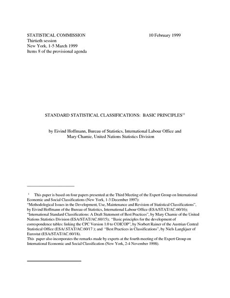 Solution Standard Statistical Classifications Basic Principles Studypool