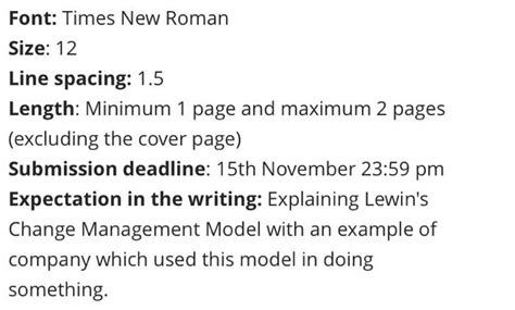 Solved Font Times New Roman Size 12 Line Spacing 15