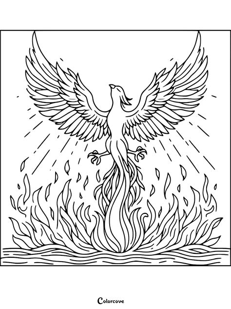 58 Free Phoenix Coloring Pages Ignite Your Creative Fire The Color Cove