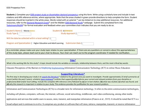 Attachment 2 Used During Data Collection Edd Prospectus Form